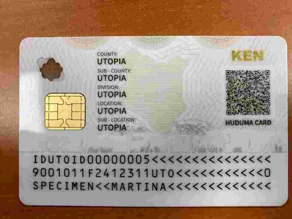 Gov't Releases Sample of Huduma Namba Card But Kenyans are Not Happy ...